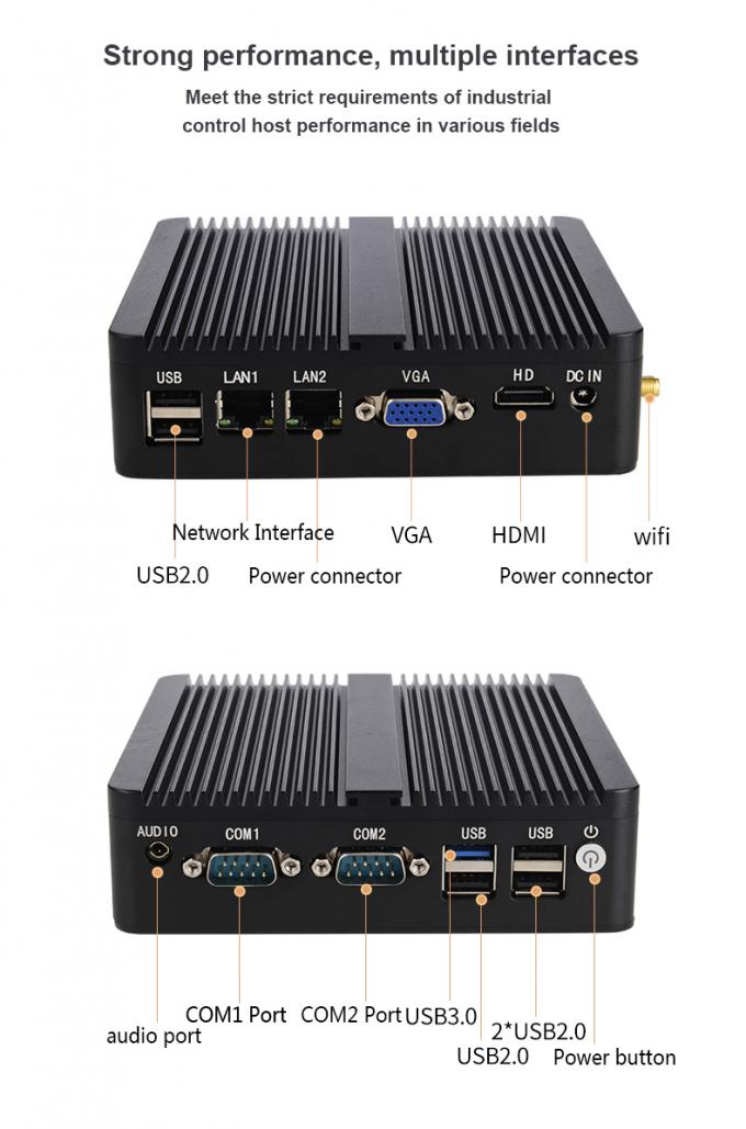 Small Size Portable Dual Lan Mini Pc With J4125 Industrial Computer Pc