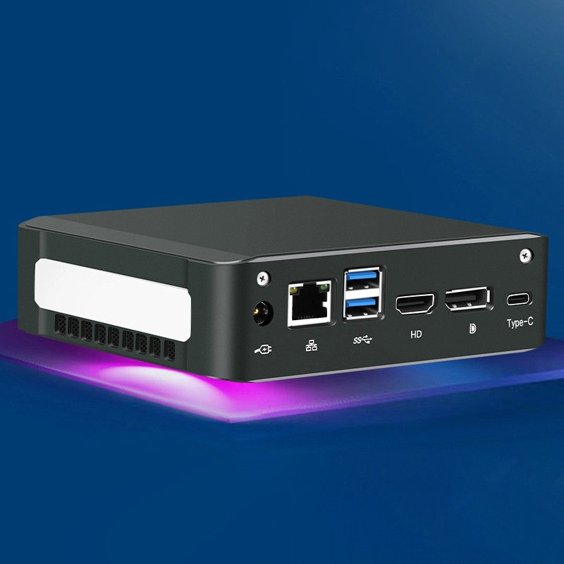 4K Output 8G/256GB SSD Mini Desktop Computer I7 Processor Dual Display ...